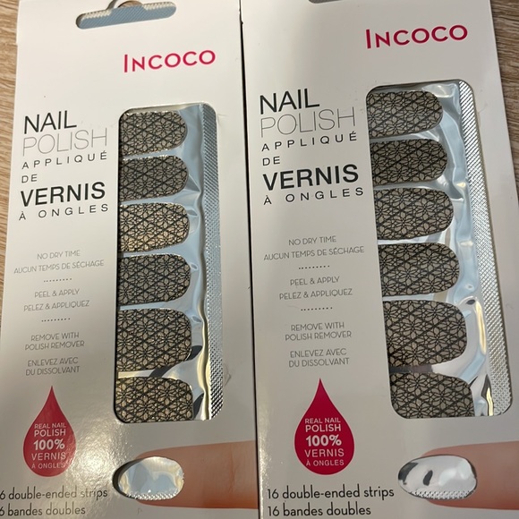 Incoco | Makeup | X2 Incoco Nails Golden Lattice Retired Rare Manicure ...